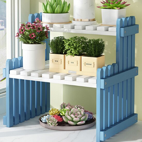 Office Desktop Storage Rack Bamboo Flower Display ... – Grandado