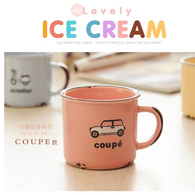 Leuke Mokken Handgreep Keramische Porselein Persoo... – Grandado