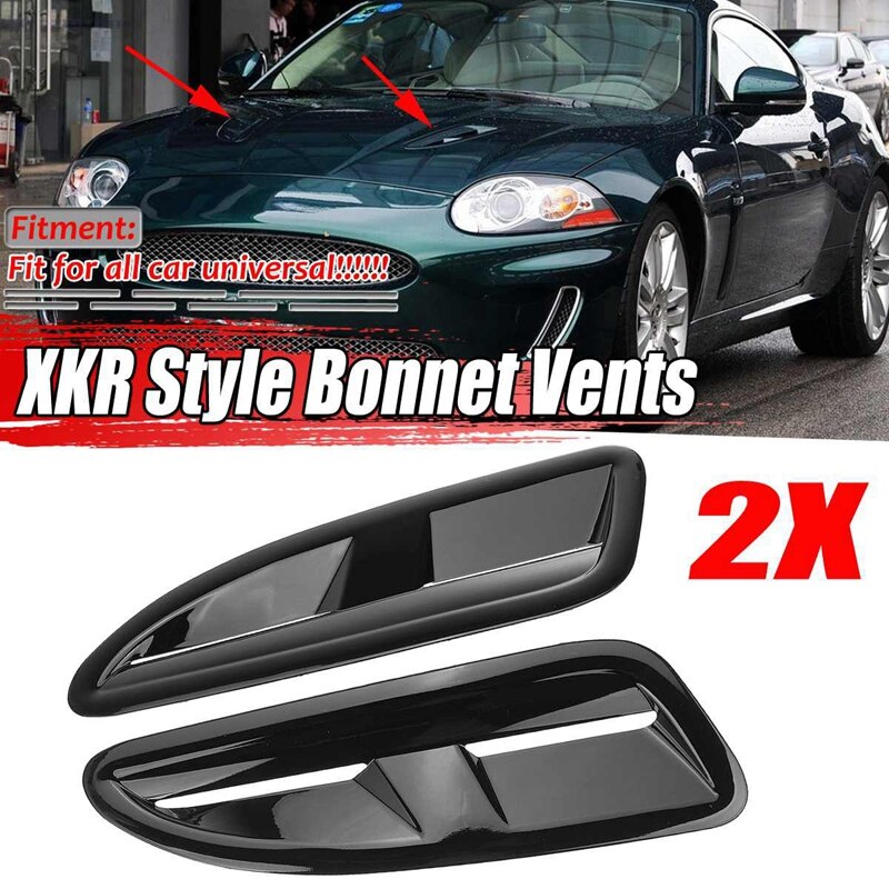 1 paar XKR Stil Universal- Auto Vorderseite Hauben... – Grandado