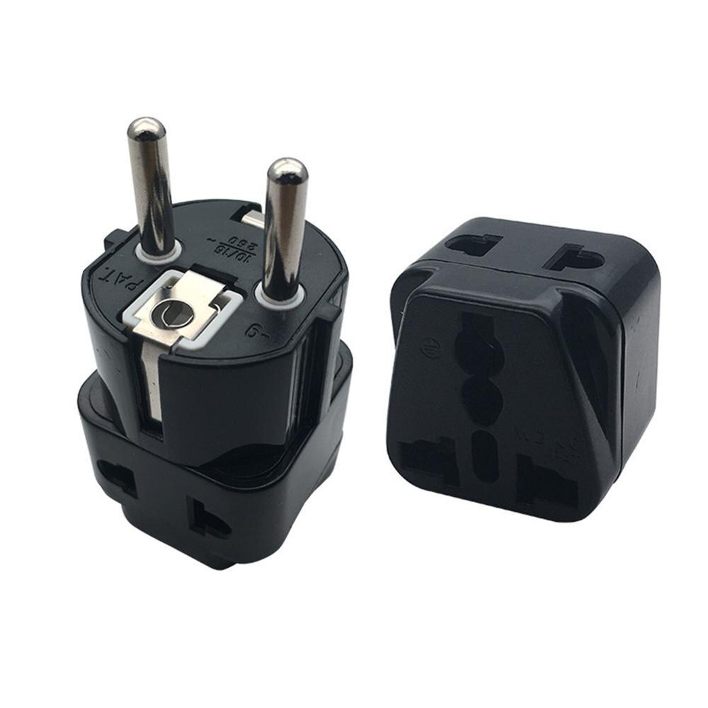 European Plug Travel Adapter Grounded 2 in 1, 2200... – Grandado