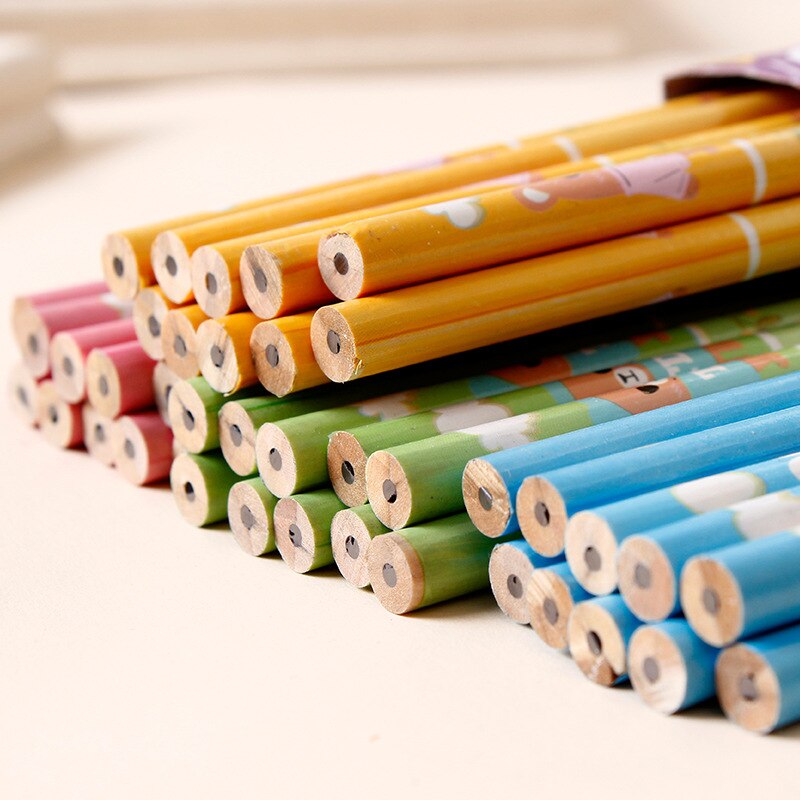 100pcs kawaii wood pencil cartoon animal pencils f... – Vicedeal
