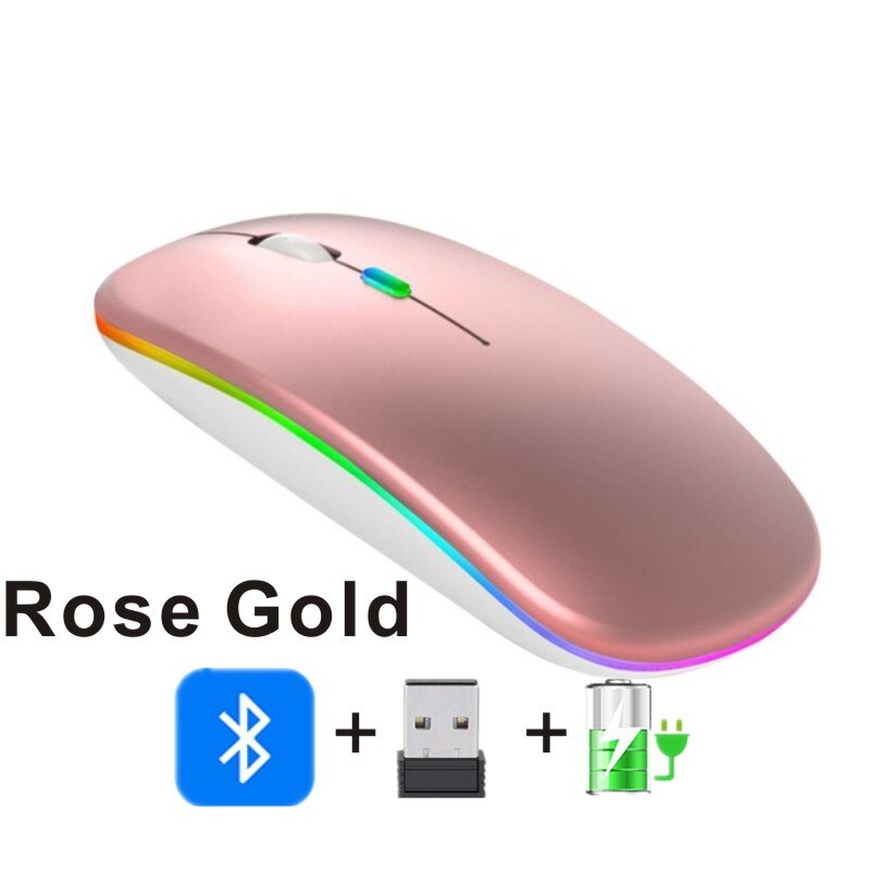 silent Wireless Mouse Bluetooth Rechargeable Ergon... – Grandado