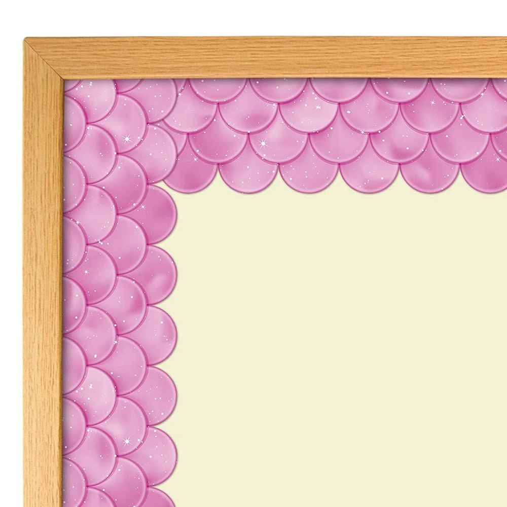 20M Ombre Purple Scallops Bulletin Board Borders R... – Vicedeal