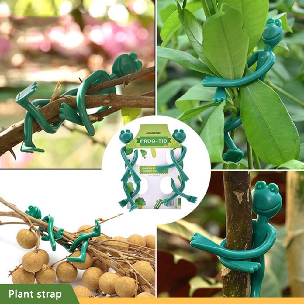 2pcs Reusable Plant Cable Ties Frog Shape Adjustab... – Vicedeal