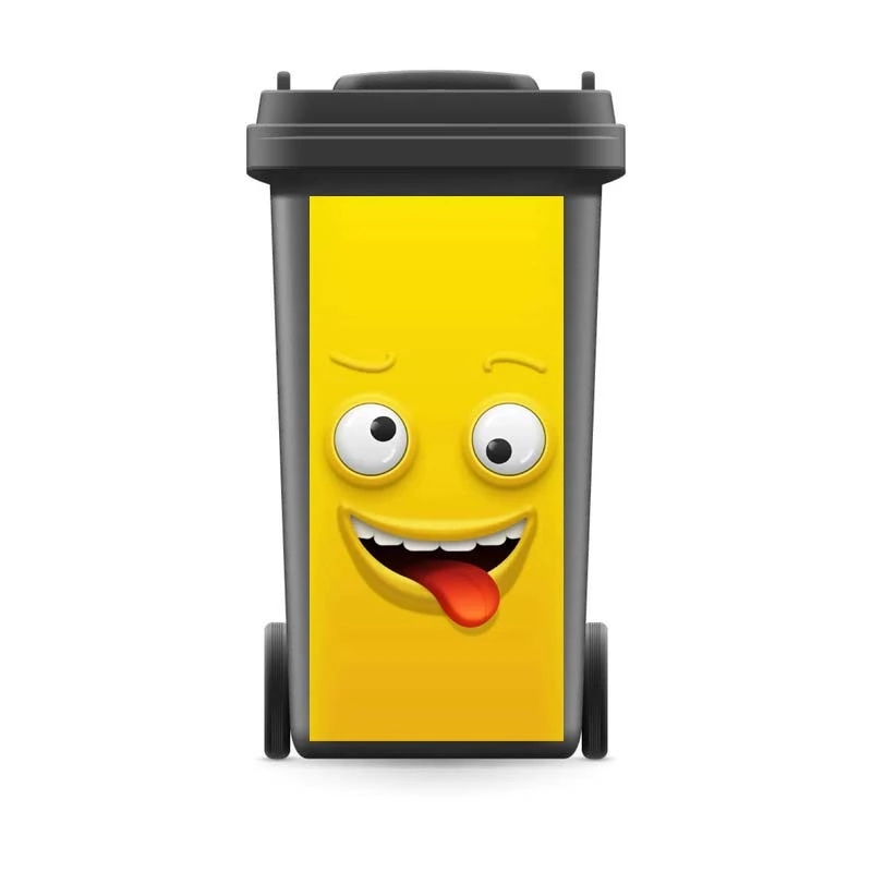 DIY Rubbish Bin Sticker Cartoon Cute Face Home Wal... – Vicedeal