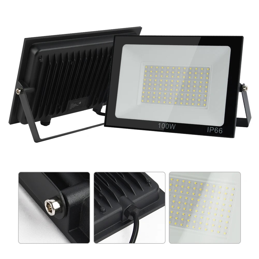 LED Flood Light Spotlight AC220V 100W 50W IP66 Wat... – Grandado