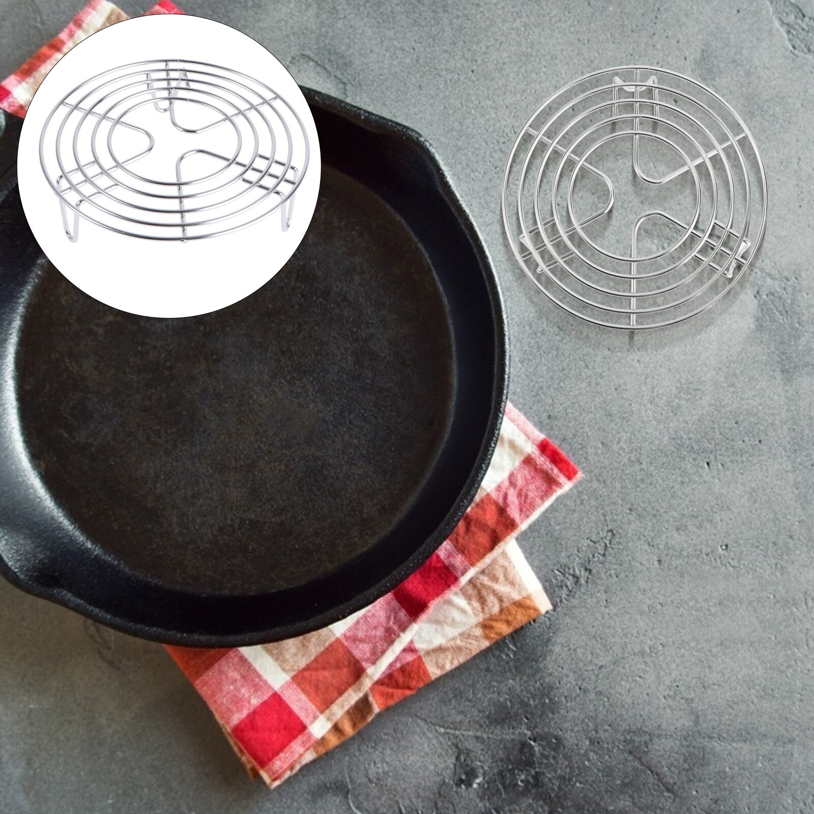 Stainless Steel Steamer Rack Multi-Purpose Round C... – Grandado