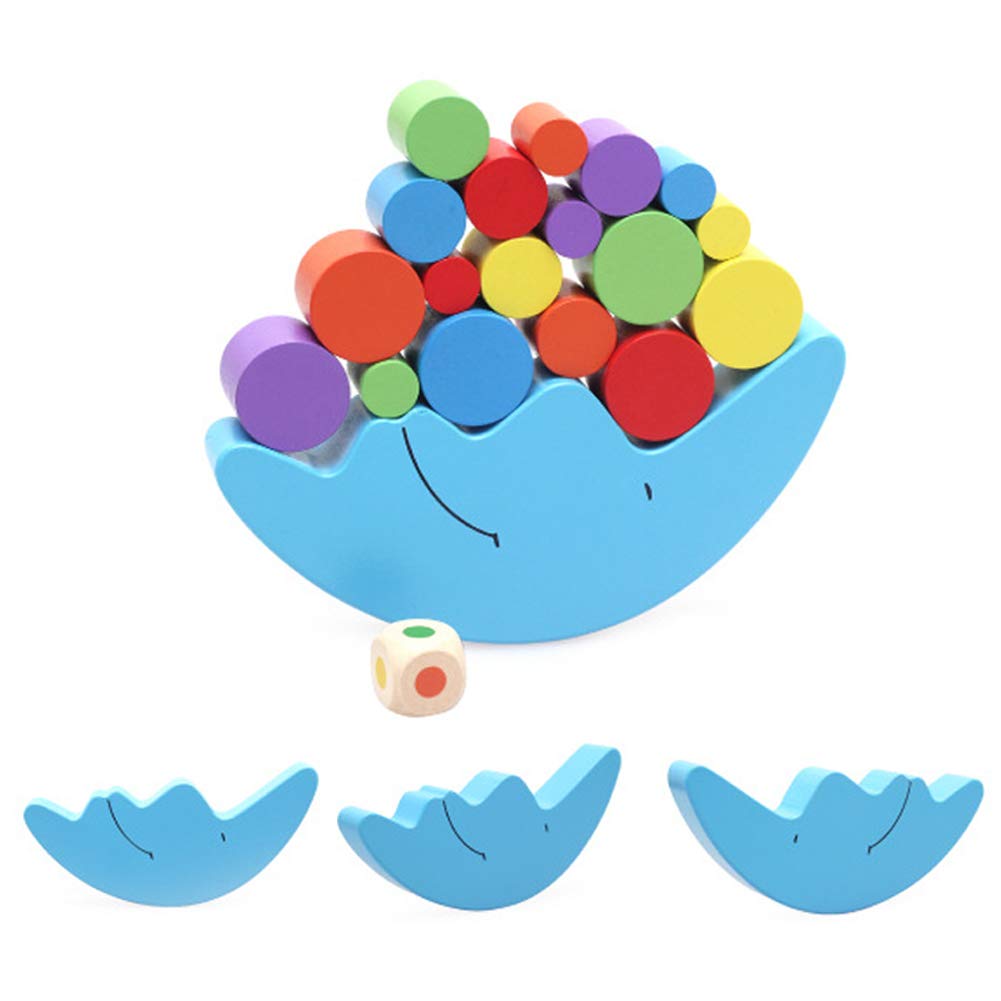 Wooden Moon Balancing Frame Building Colorful Bloc... – Grandado