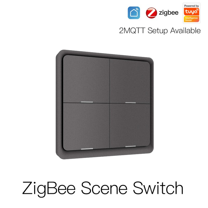 4 Gang Tuya ZigBee Smart Switch Wireless 12 Scene ... – Vicedeal