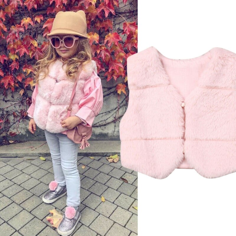 Girl Warm Vests Coats Newbron Outerwear Kids Baby ... – Vicedeal