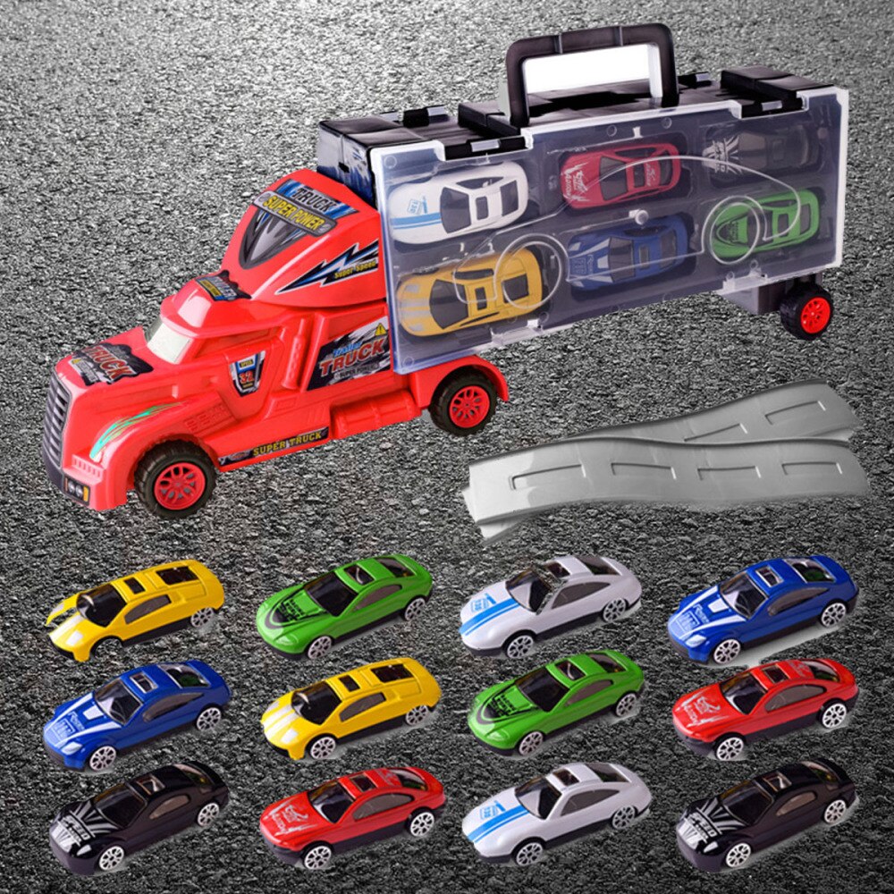 15pcs Truck Transport Car Carrier Mini Transporter... – Grandado