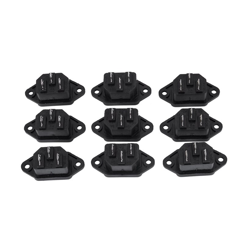 250V 10A AC Power Socket Panel Mounted IEC320 C14 ... – Grandado