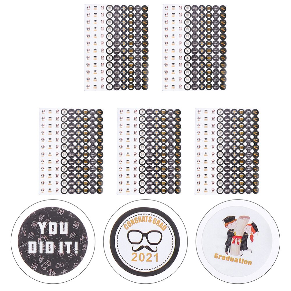 540Pcs Graduation Candy Bag Seal Stickers Lijm Sti... – Grandado