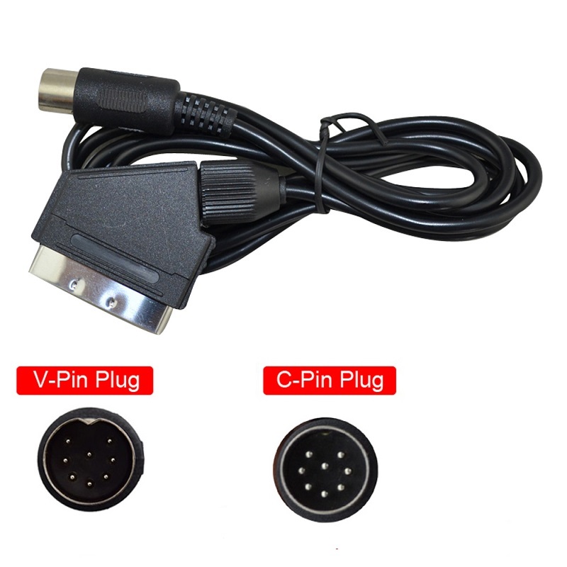 Pal Versie V-Pin En C-PIN Plug Eu Scart Kabel Audi... – Vicedeal