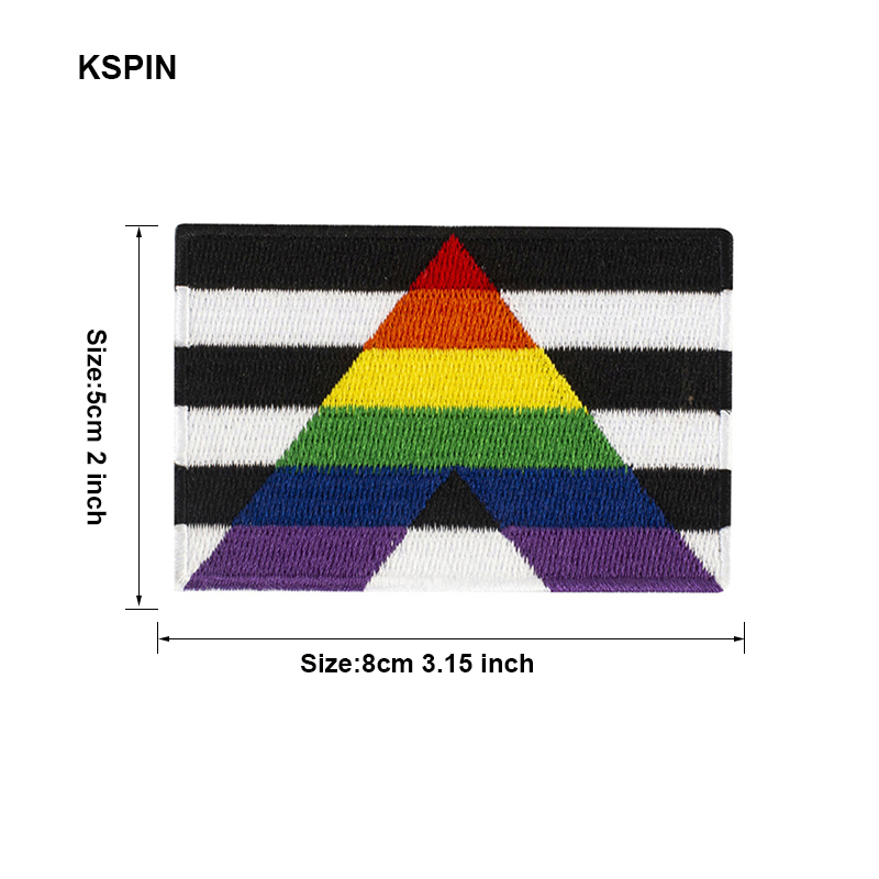 Nonbinary Bisexual pride Embroidery Patches Iron o... – Grandado
