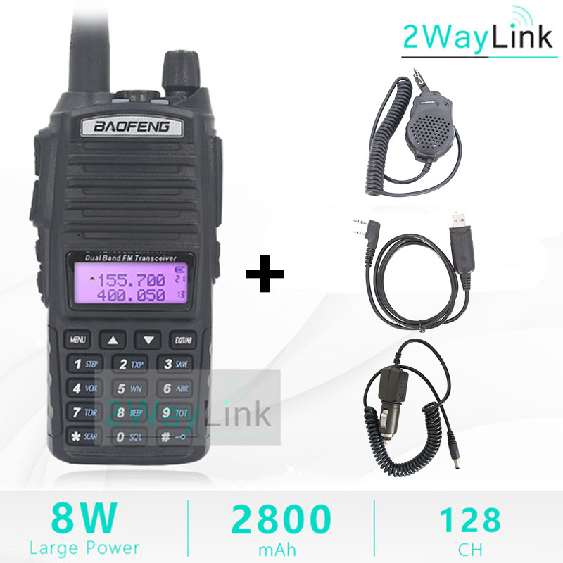 Baofeng Walkie Talkie UV82 Dual Ptt 8W 2 Way Ham R... – Vicedeal
