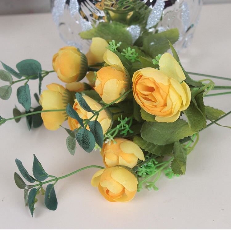 Lente decoratie 10 hoofd decoratieve rose bouquet ... – Vicedeal