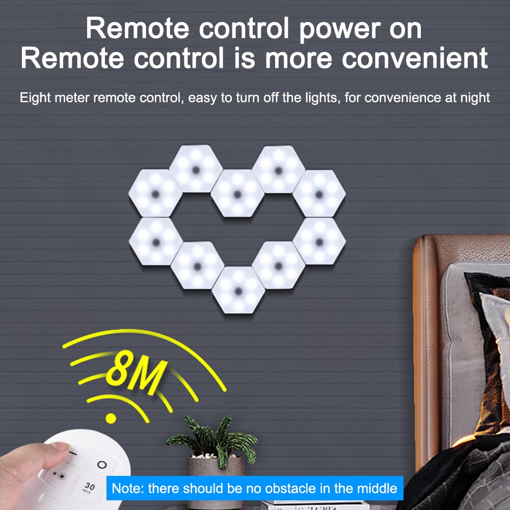 Quantum Lamp Led-paneel Licht Magnetische Zeshoeke... – Vicedeal