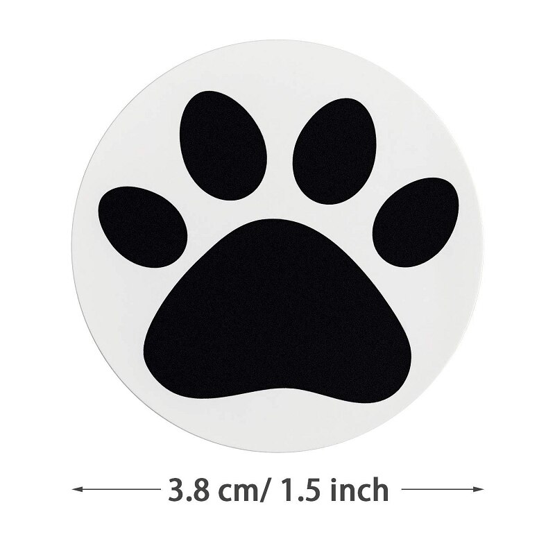 1 Inch 500pcs black Paw Print Stickers Dog cat bea... – Vicedeal