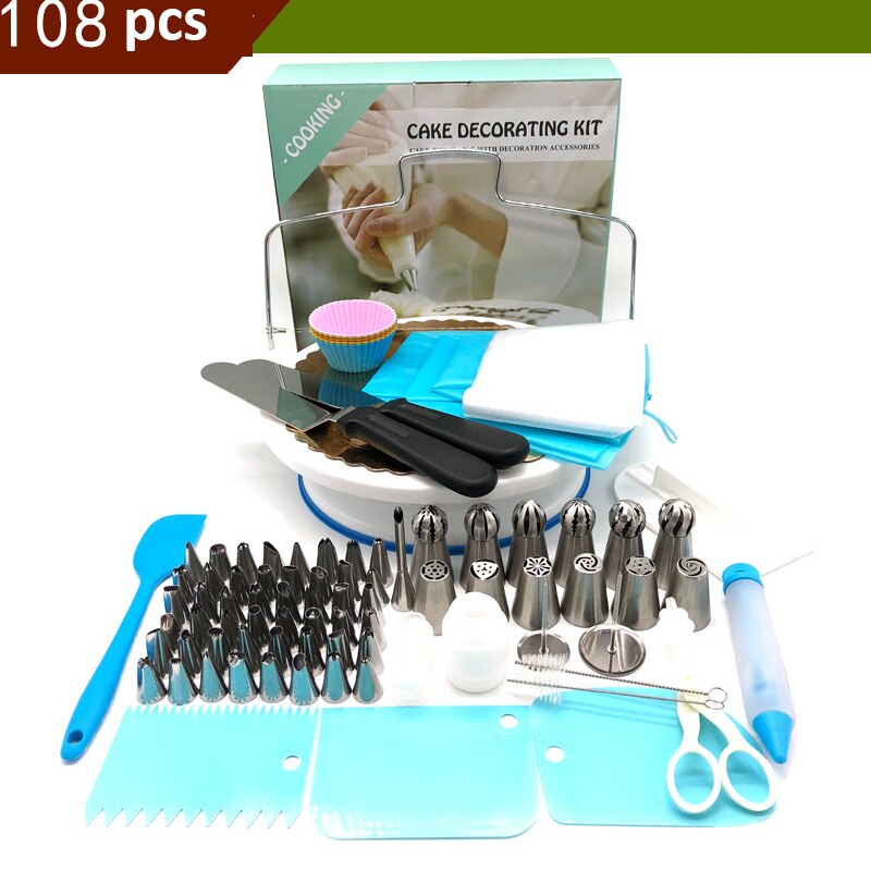106 Pcs Cake Decorating Kit Supplies Baking Access... – Grandado