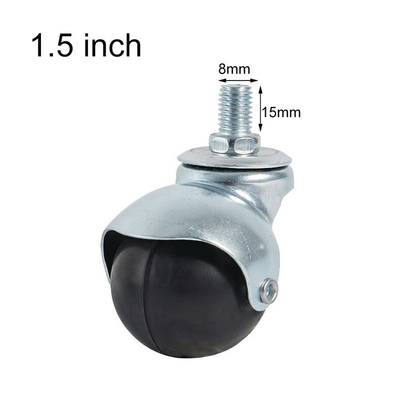 Office Chair Caster Wheels 3 Inch Swivel Rubber Ca... – Grandado