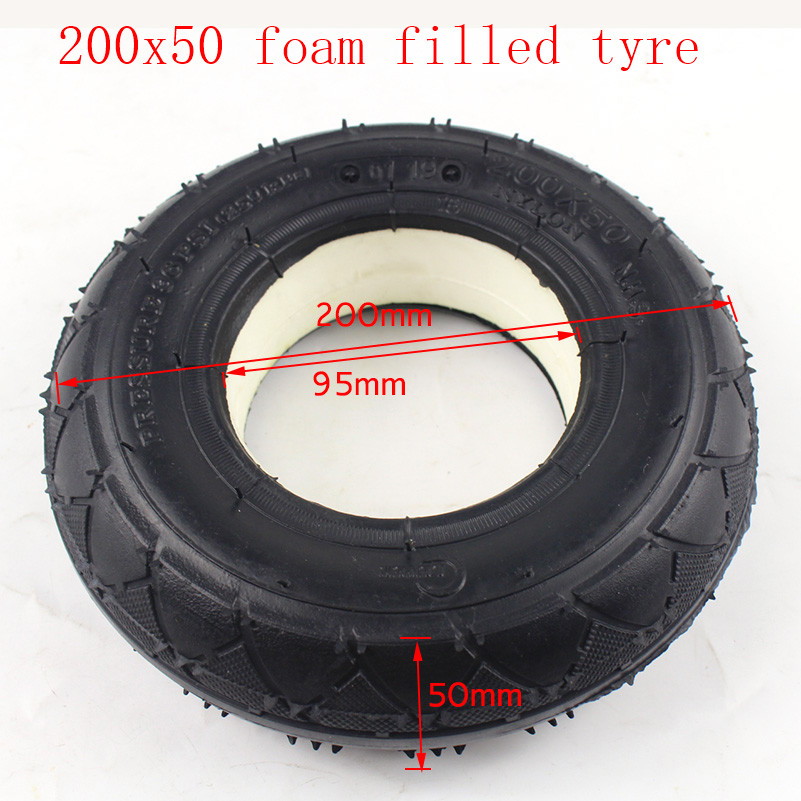 4 types 8" 200x50 tire include solid/foam fil... – Grandado
