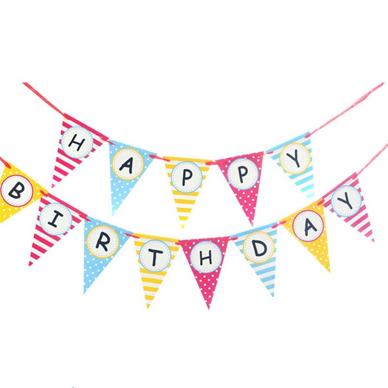 Happy Birthday Paper Pennant Age Banner BabyAnnive... – Grandado