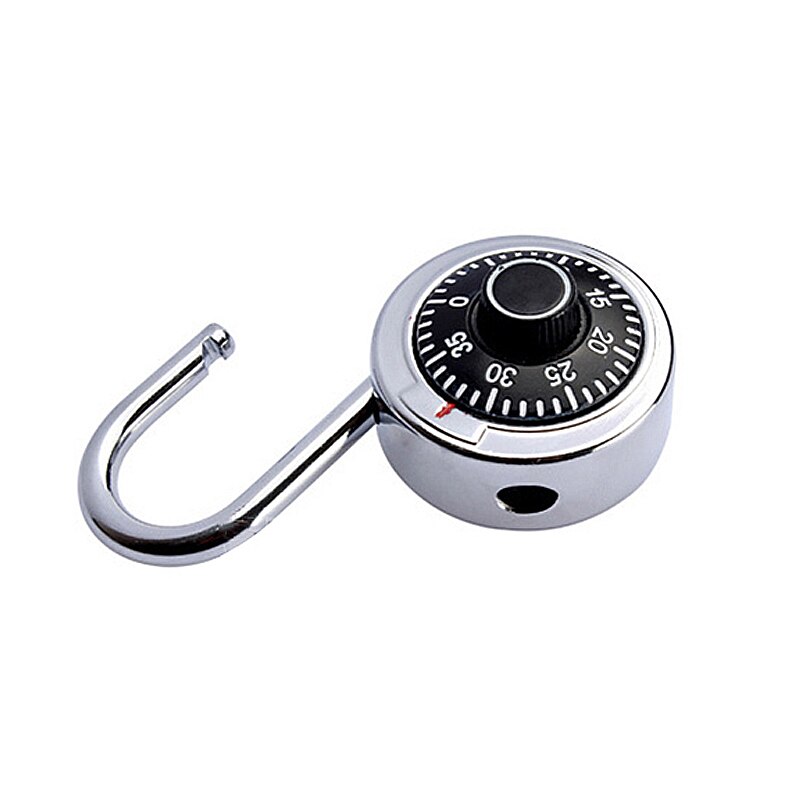 Coded Lock Round Dial Number Padlock Zinc Alloy Co... – Grandado