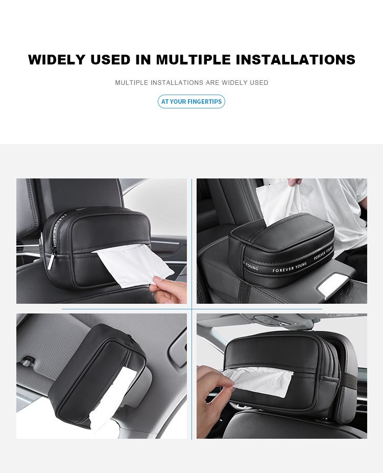 Universele Auto Zonneklep Pu Leer Tissue Box Auto ... – Grandado