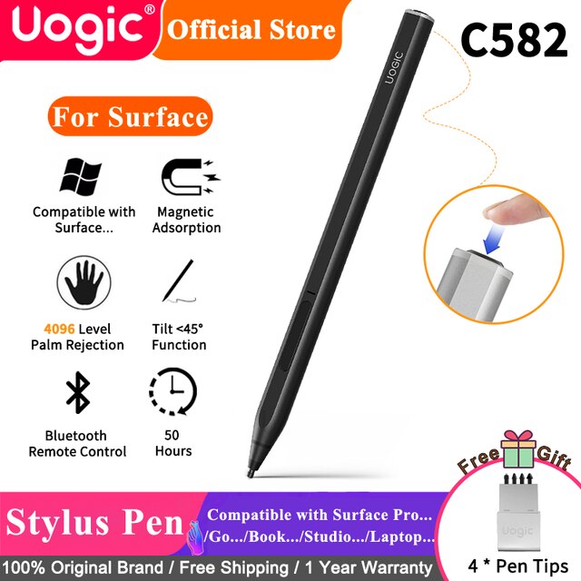 Uogic Stylus Pen for Surface, Bluetooth Remote Con... – Vicedeal