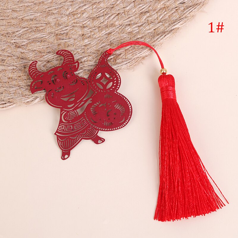 Year Chinese Zodiac Ox Cattle Metal Bookmark Chine... – Grandado