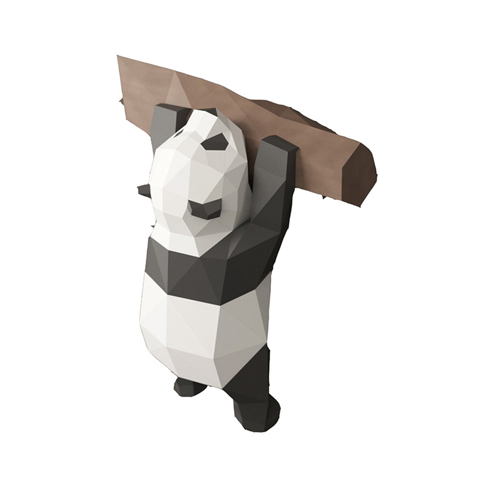 Living Room Funny 3D Geometric Panda Party Wall Ha... – Grandado