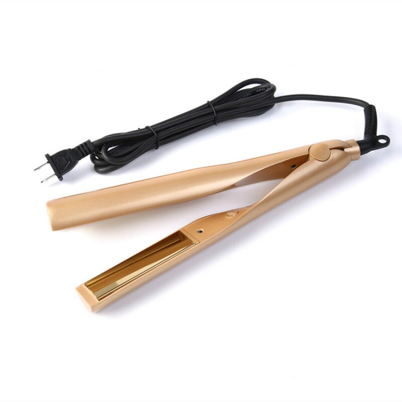 Hair Curler 2 In 1 Gold Twist Hair Curling Straigh... – Grandado