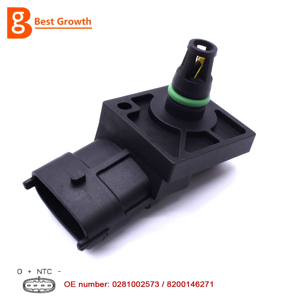 Intake Pressure MAP Sensor 8200194432 -0281002573 ... – Grandado