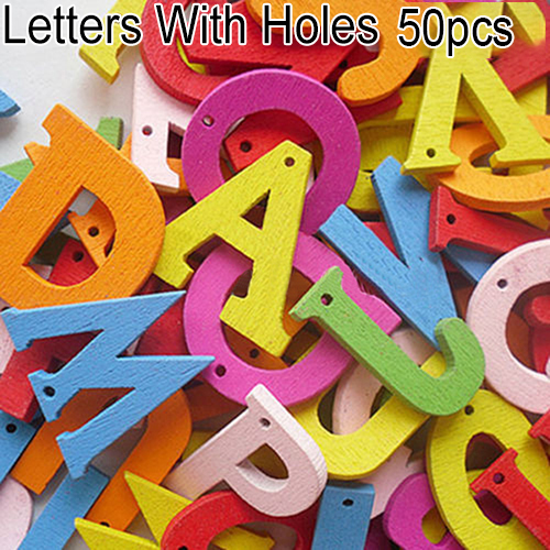 100Pcs Colorful Wood Letters Numbers Wooden Flatba... – Grandado