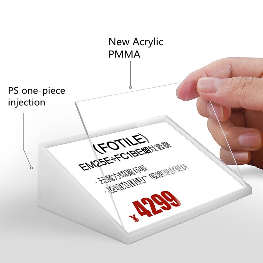 Acrylic Label Card Sign Display Stand Holder for C... – Grandado