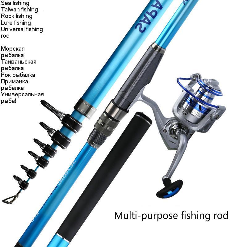 Carbon Telescopic Rock/sea Fishing Rods Spinning R... – Grandado