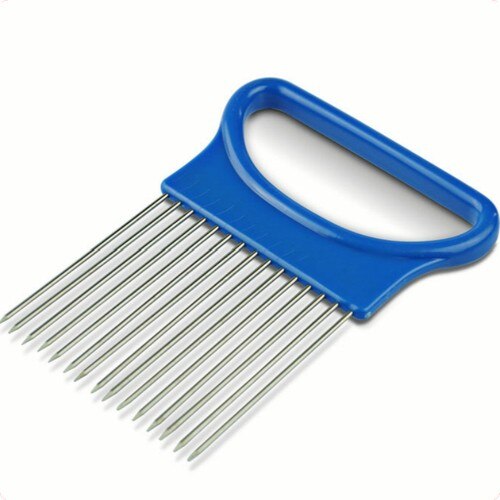 Direkstoktan Metal Comb Onion Slicer-Onion Tomato ... – Vicedeal