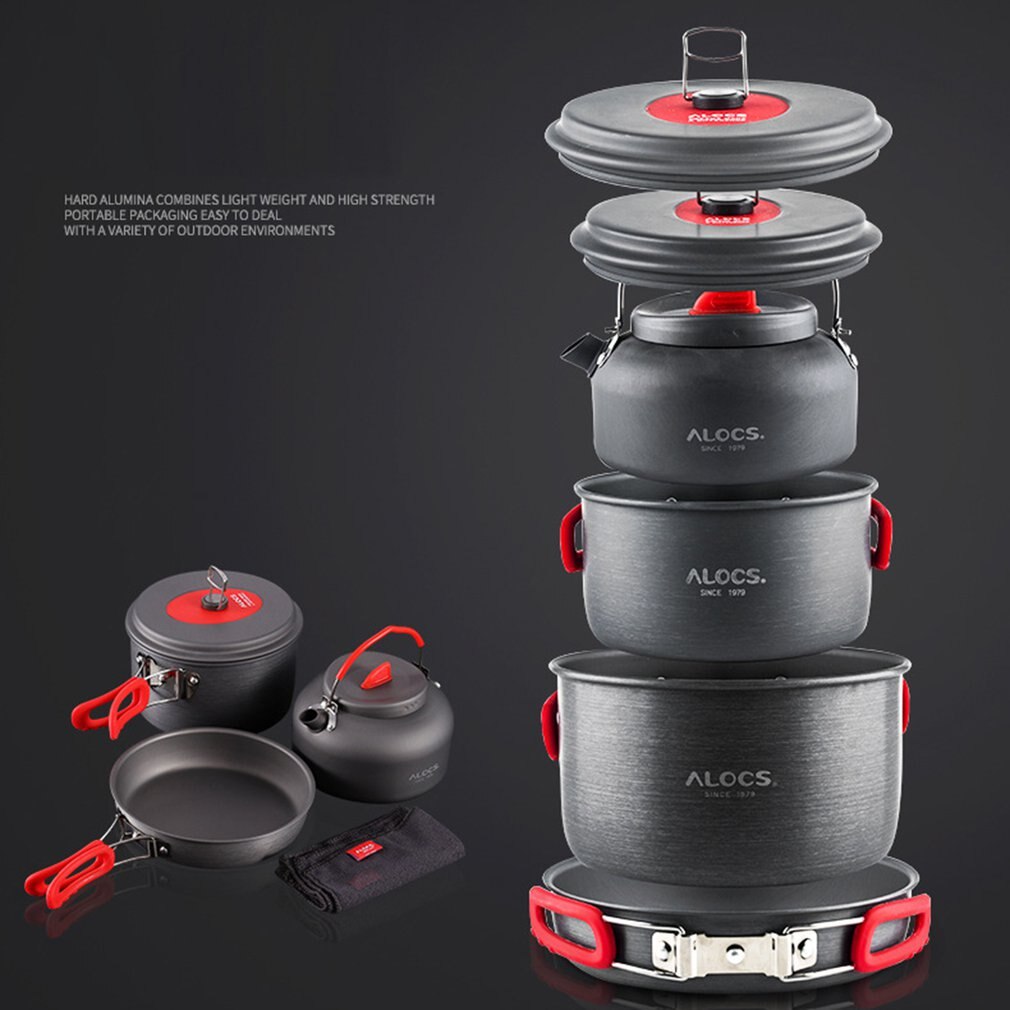 Durable ALOCS Portable Outdoor Pot Camping Outdoor... – Grandado