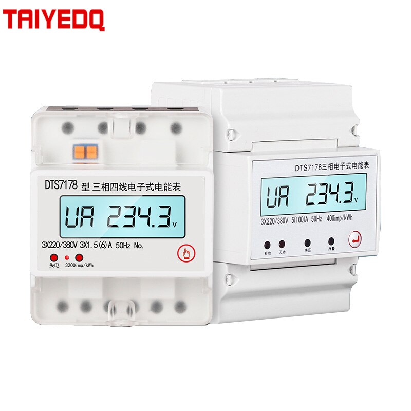 Three-phase Multifunctional watt-hour meter 4P min... – Grandado