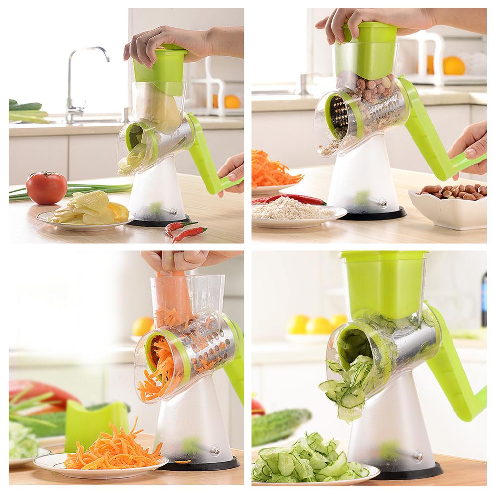 Multifunctional Manual Vegetable Spiral Slicer Cho... – Vicedeal