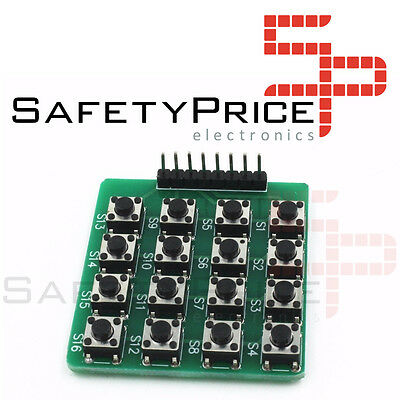 Toetsenbord 4X4 Push Knoppen Matrix 16 Toetsen Tou... – Vicedeal