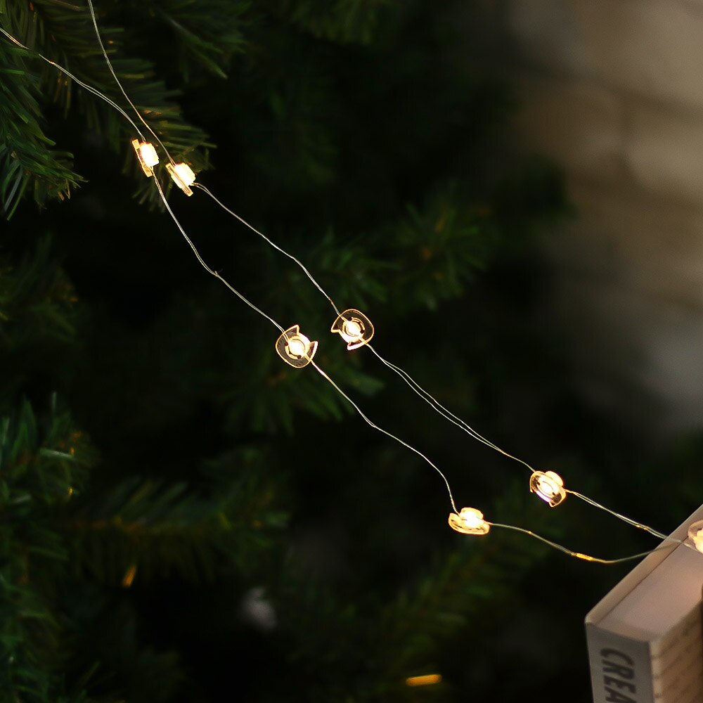 2M 20LEDS Cat Copper Wire String Lights LED Fairy ... – Grandado