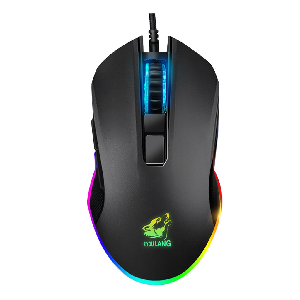 3200DPI Wired Mouse RGB Light 6 Buttons USB Wired ... – Grandado