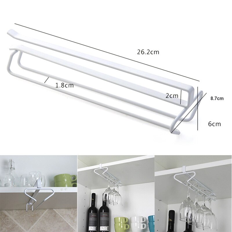 Wine Glass Holder Under Cabinet Rack Storage Organ... – Vicedeal
