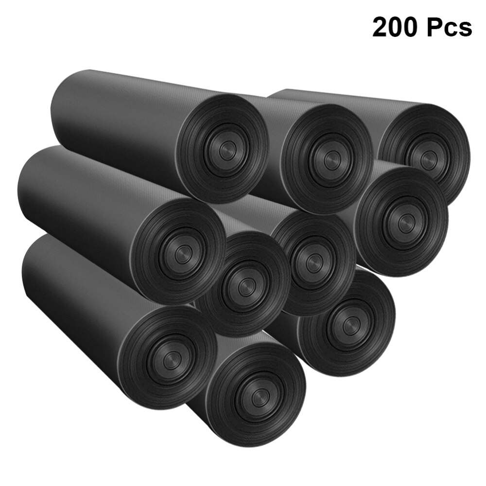 10 Rolls of 200Pcs Disposable Garbage Bags Flat Op... – Grandado