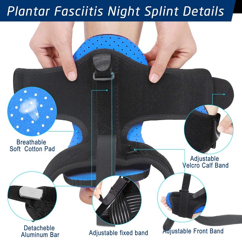 Blue Night Splint Plantar Fasciitis Night Splint P... – Grandado
