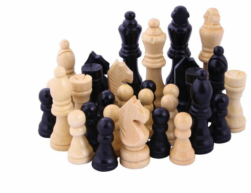 Set of Complete Wooden Chess Pawns, Wooden Replace... – Grandado