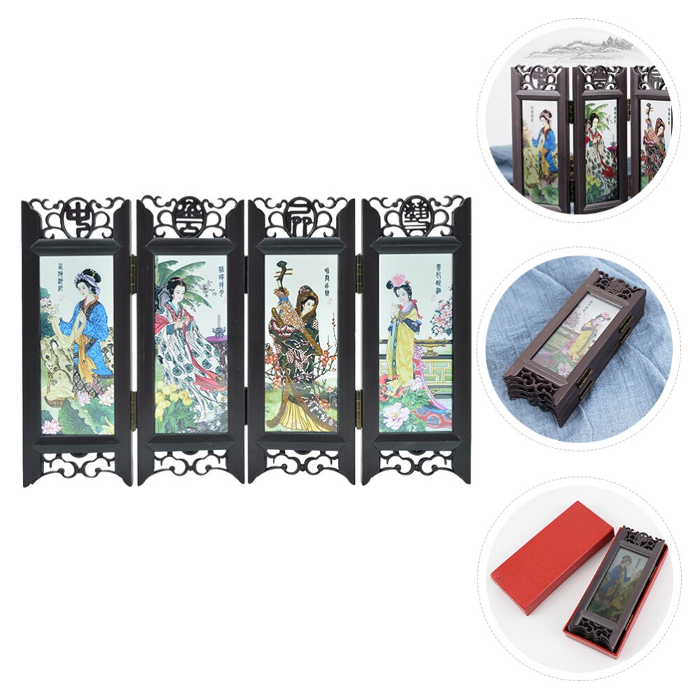 Resin Four Panels Room Screen Divide Screen Small ... – Grandado