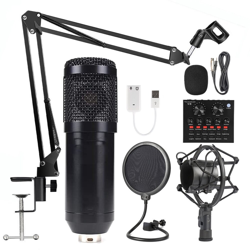 MICSOUNG Condenser Microphone BM-800 Set with Adju... – Grandado